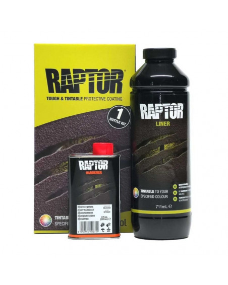 Raptor liner, kit raptor teintable, revêtement protection - Upol ...