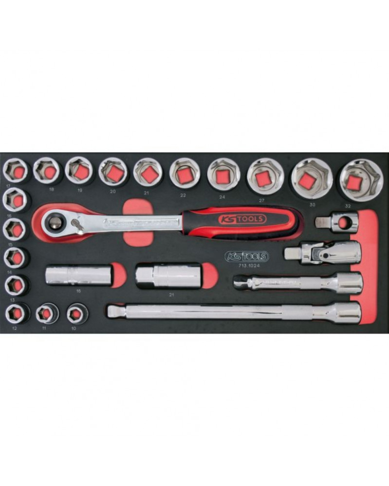 Module outils pour servante, 3 tiroirs, 158pcs - Kstools | Mongrossisteauto.com