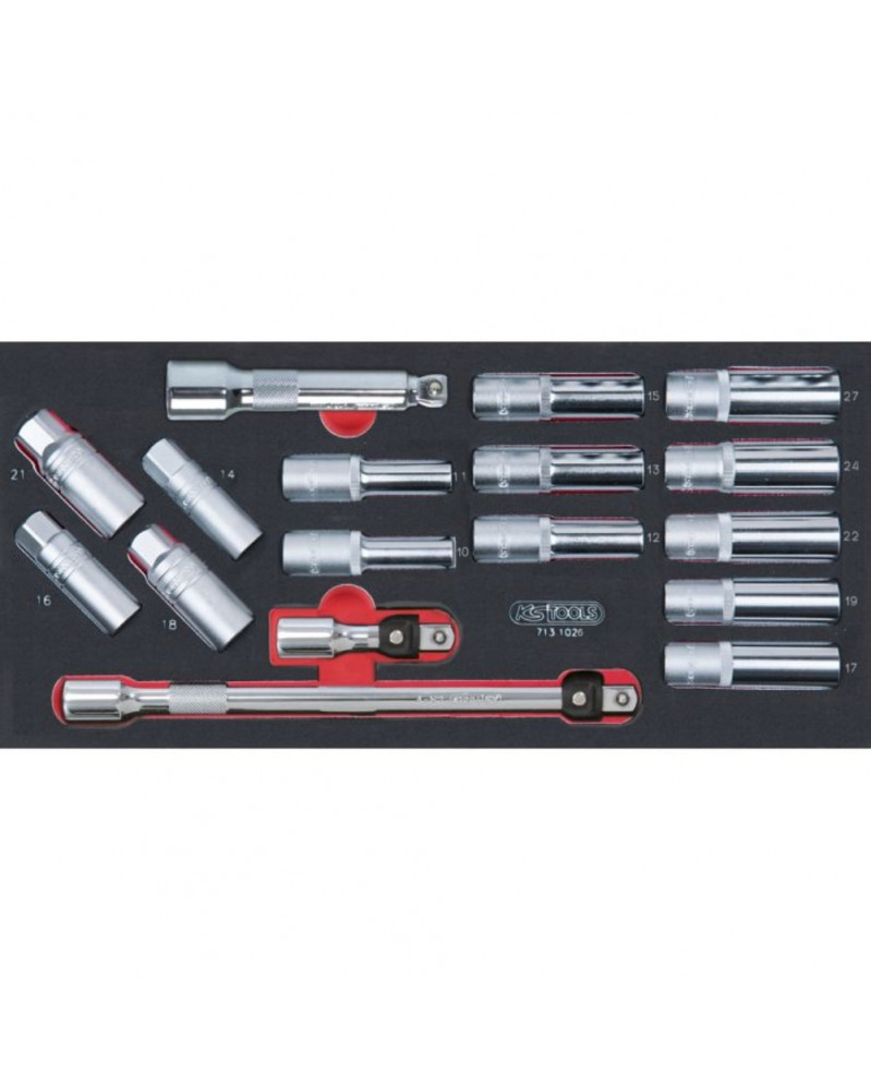 Module outils pour servante, 3 tiroirs, 158pcs - Kstools | Mongrossisteauto.com
