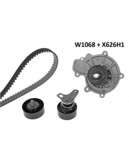 Pompe à eau + kit de courroie de distribution MGA Ref : 1068K1 ...