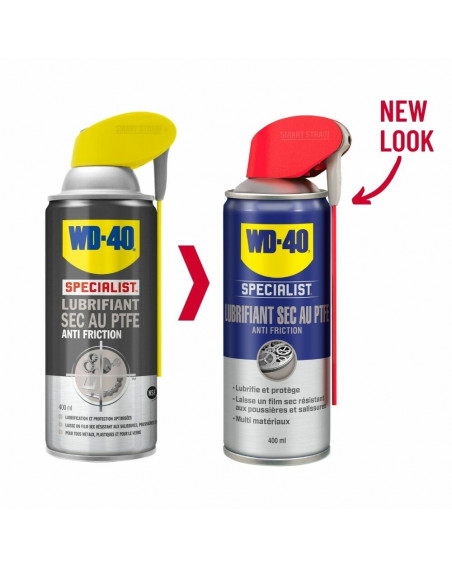 Lubrifiant sec au PTFE, WD40 Specialist 400ml | Mongrossisteauto.com