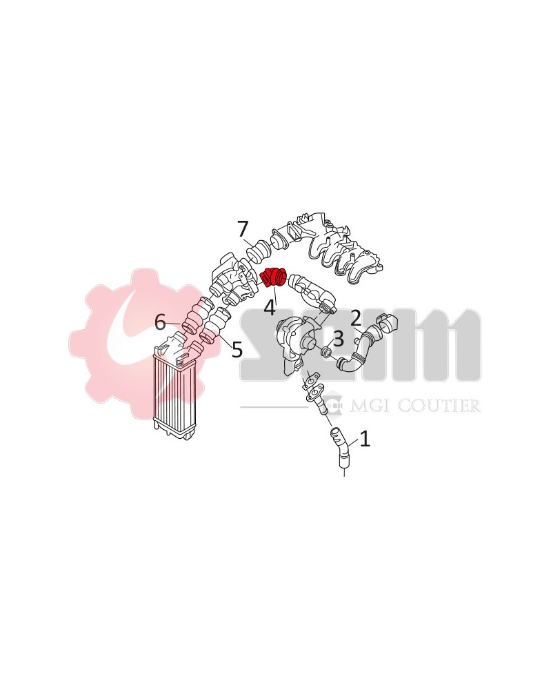 Gaine de suralimentation SEIM Ref : 981130